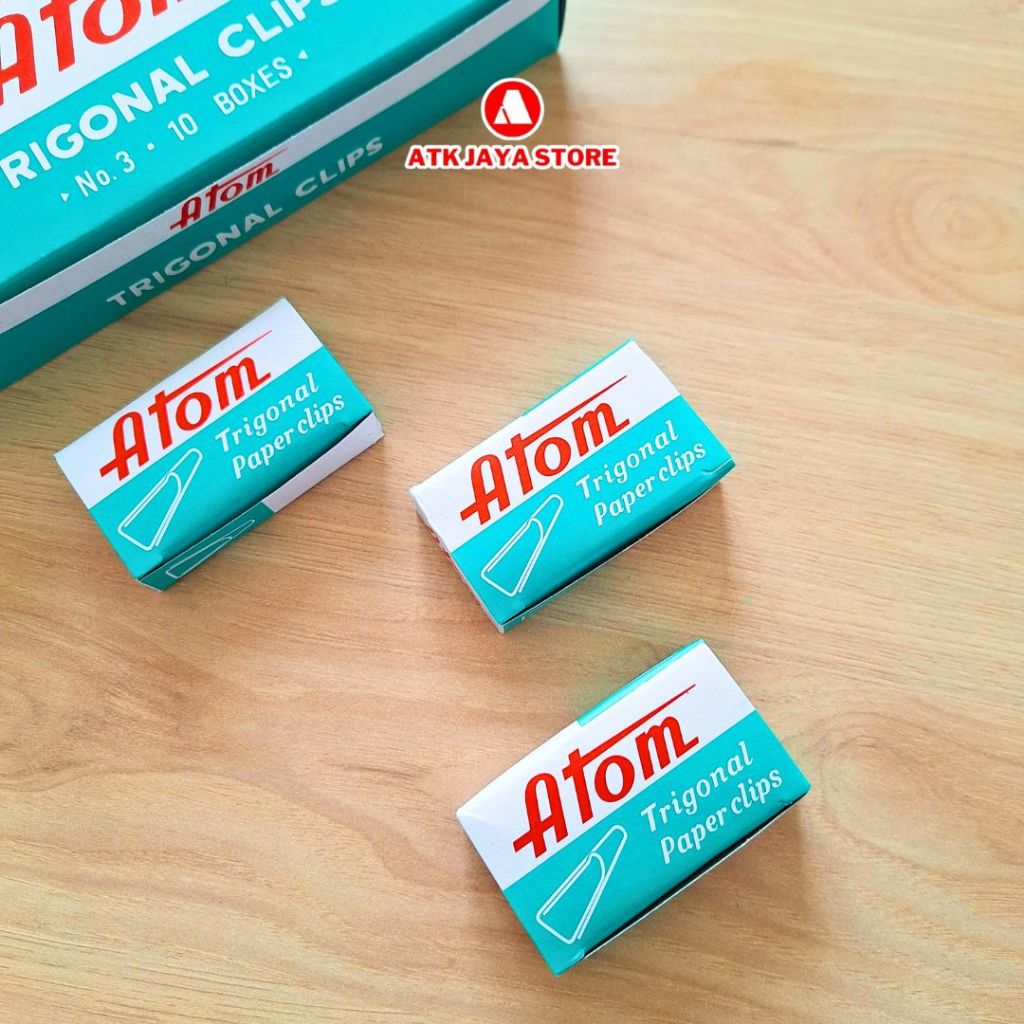 Jual Paper Clip no 3 Atom | clip kertas nomor 3 atom | Shopee Indonesia