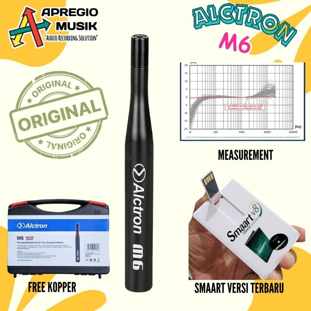 Jual ALCTRON M6 mic RTA Analyzer Smaart Ukur Speaker bukan ECM8000 ...
