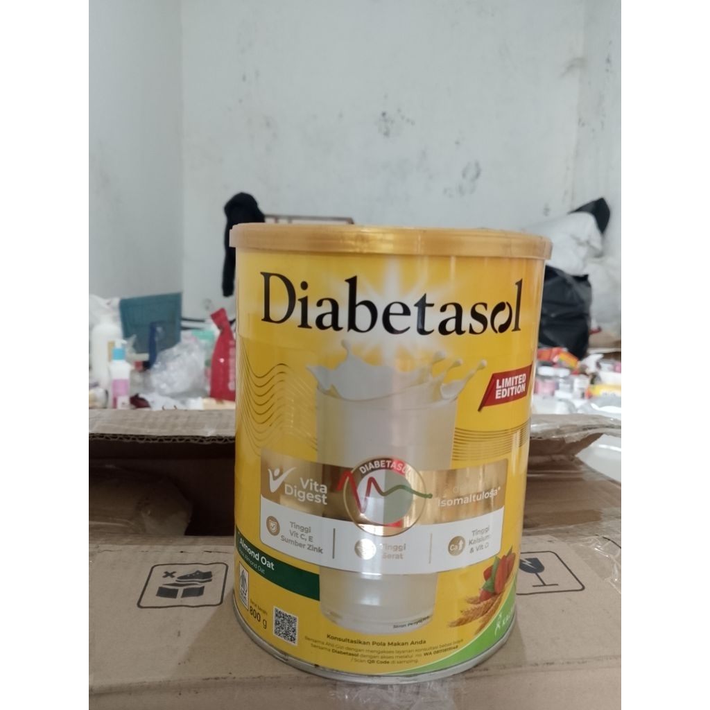Jual DIABETASOL ALMOND OAT - 800g (1 Kaleng ekp Mar 2026) | Shopee ...