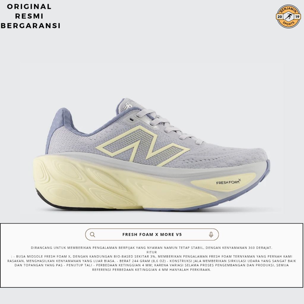 Jual Sepatu lari wanita NWBC fresh foam x More V5 - original resmi PT ...