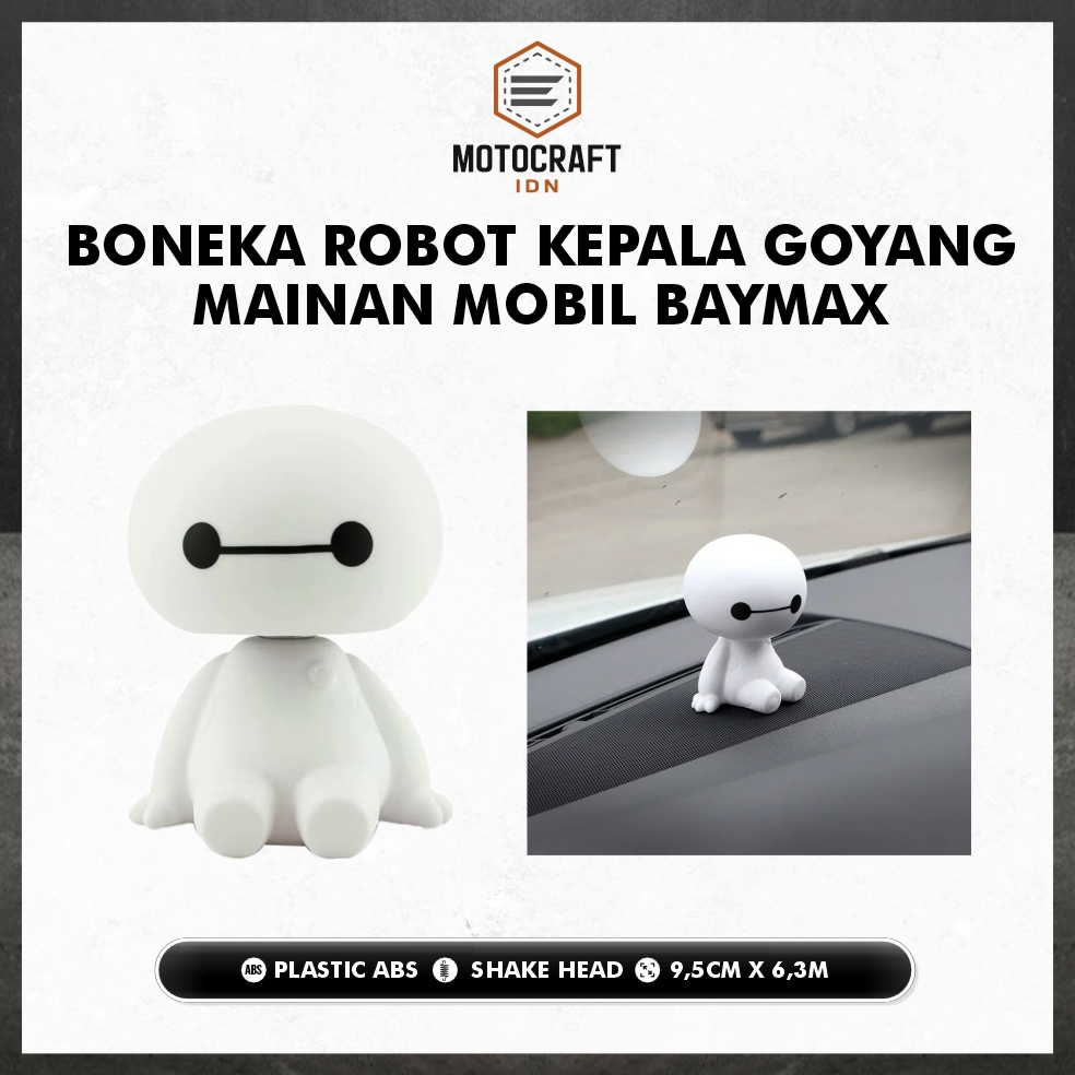 Jual Boneka Robot Kepala Goyang Mainan Mobil Baymax | Shopee Indonesia