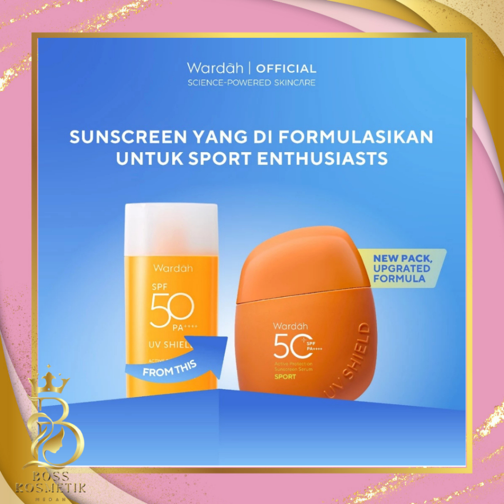 Jual Wardah UV (KUNING) Shield Active Protection Serum SPF50++ (ORANGE ...