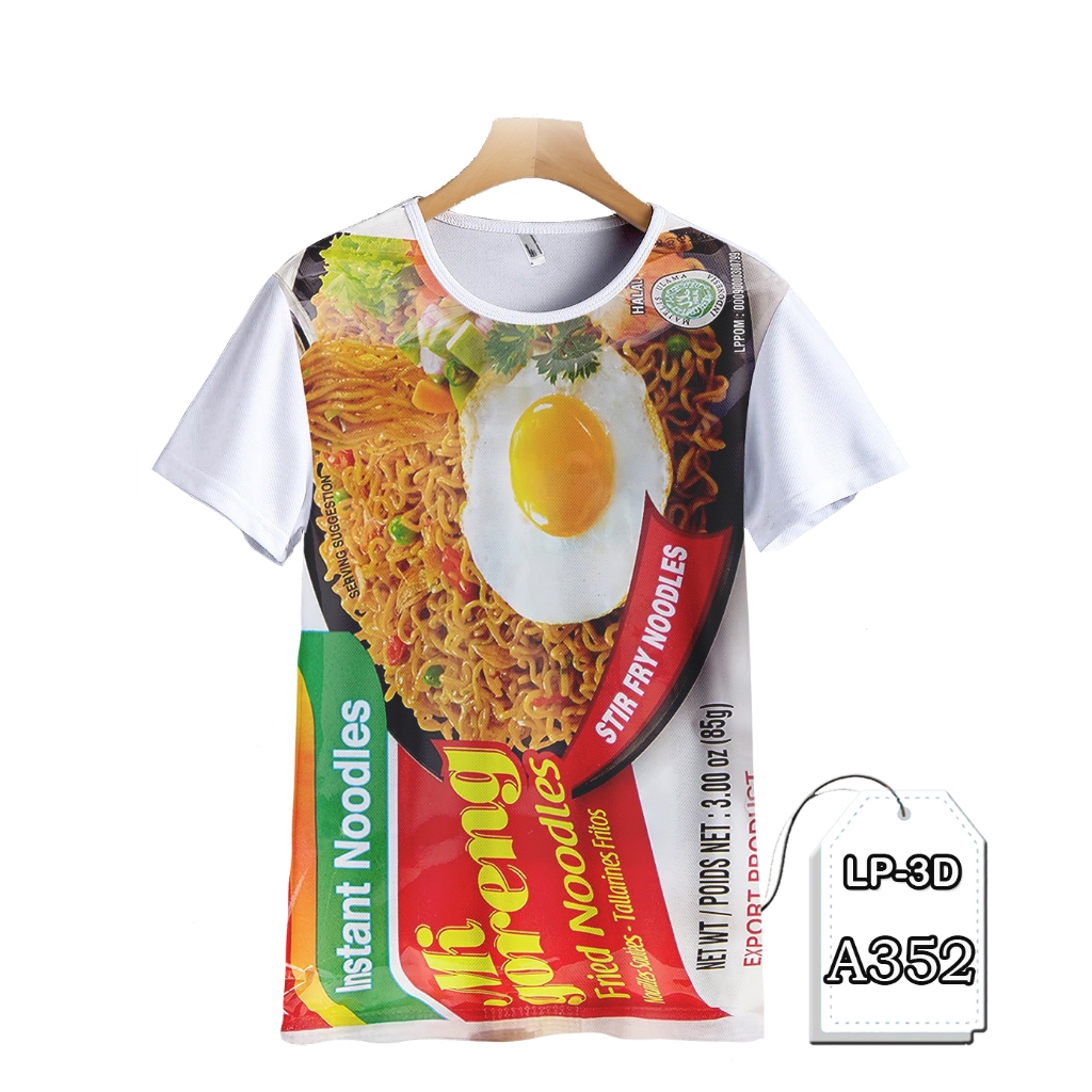 Jual Baju Indomie Rasa Mie Goreng Kaos Dewasa Unik dan Lucu Kaos ...