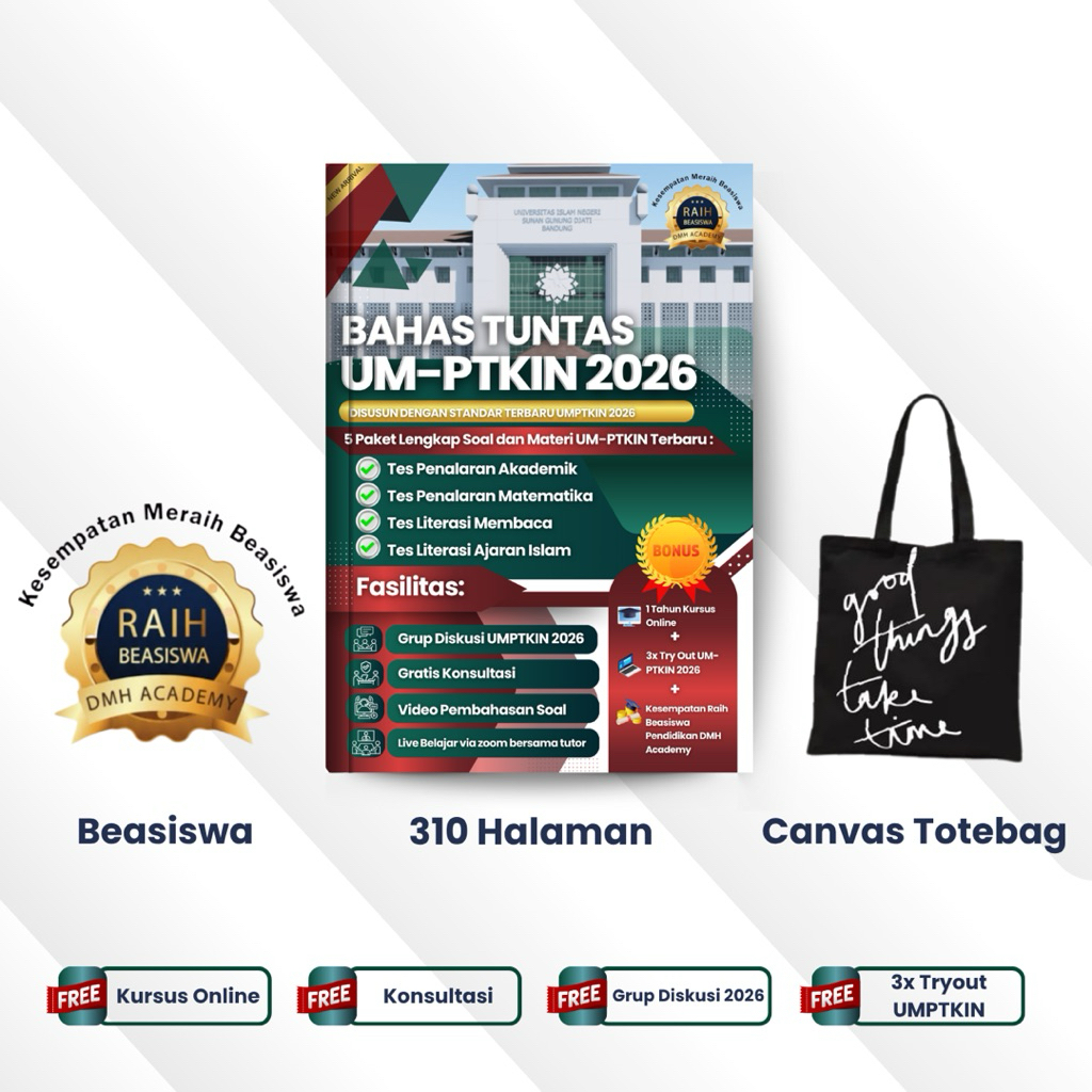 Jual SISTEM BARU! Buku Soal UMPTKIN Tahun 2026 - Persiapan Tes UMPTKIN ...