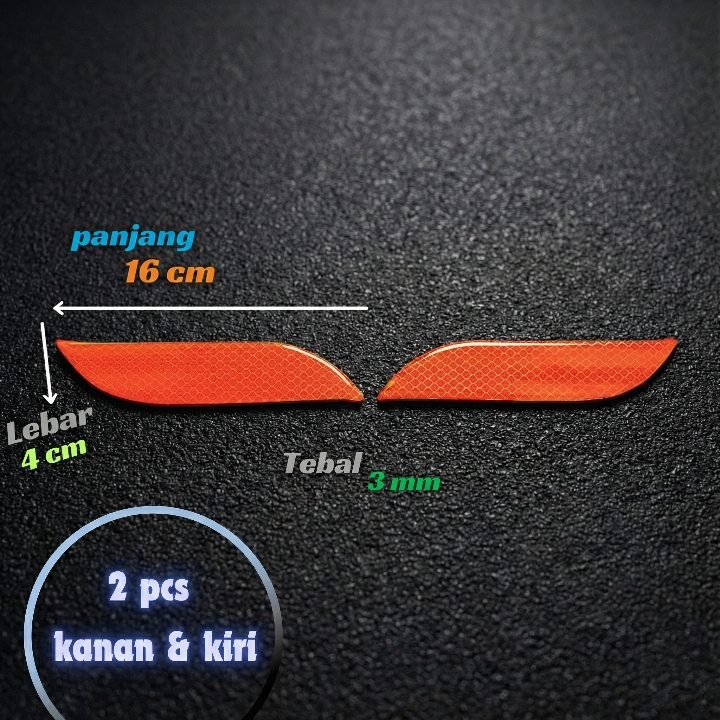 Jual Side Marker reflektor 3M timbul 3D kualitas TINGGI/ Variasi bemper ...