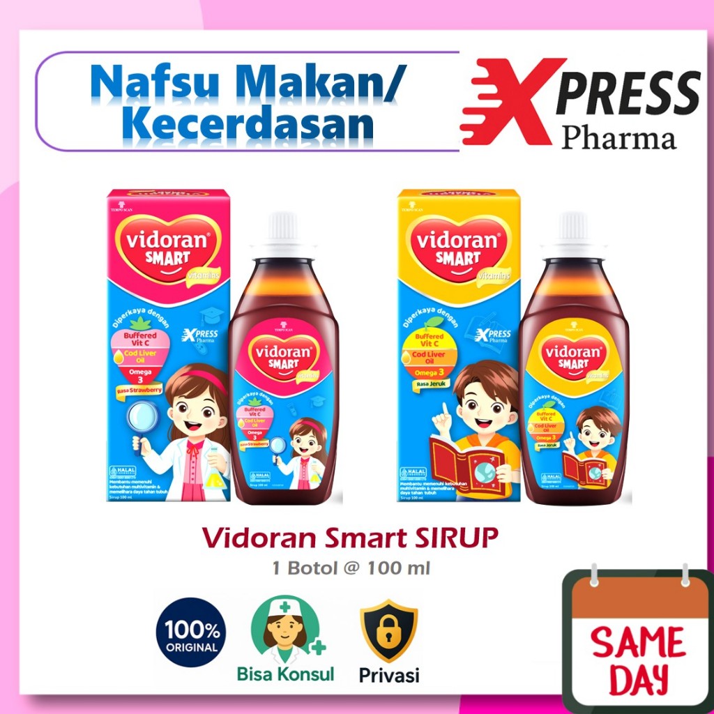 Jual XPRESS ! Vidoran Smart SIRUP 100 ml Multivitamin Nutrisi Otak AA ...
