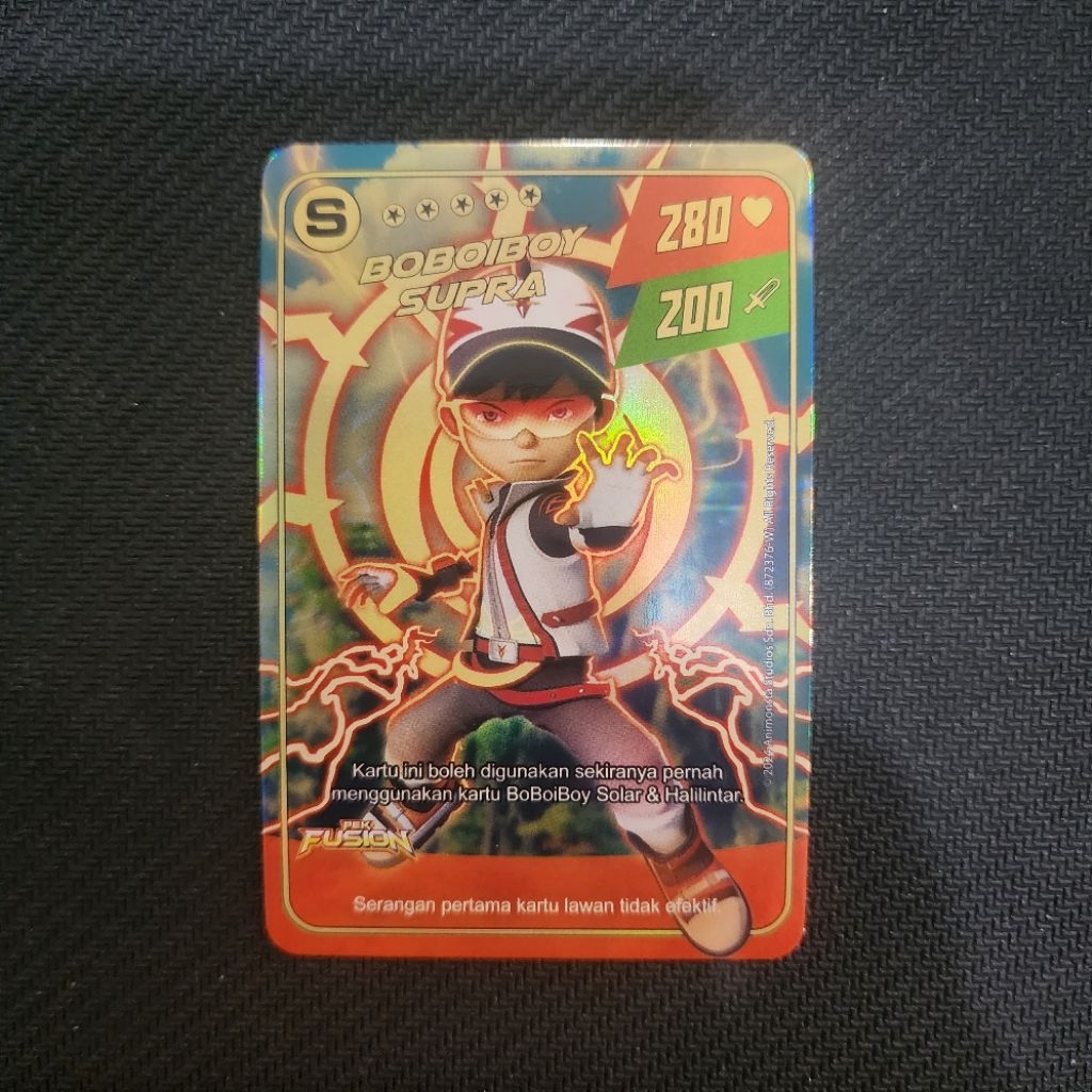 Jual Kartu Boboiboy Monsta Galaxy Card - Boboiboy Supra (S Rank Silver ...