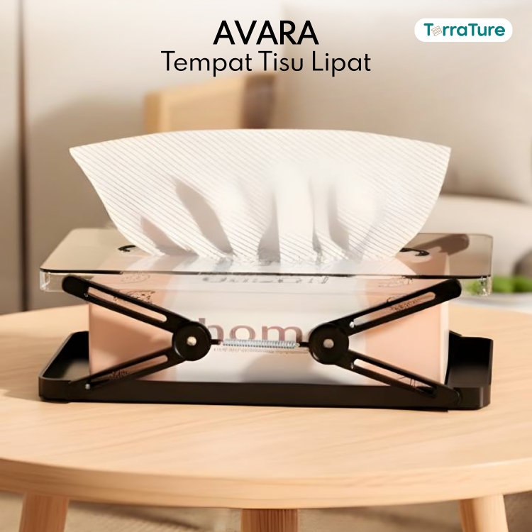Jual TerraTure Tempat Tisu Lipat Transparan Kotak Tissue Aesthetic ...