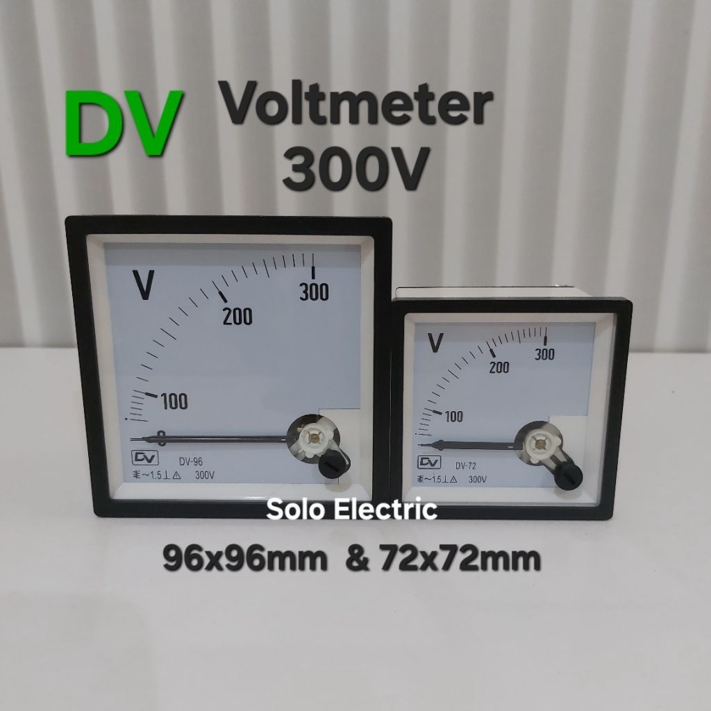 Jual Volt Meter Analog 300V DV / Volt Panel Meter 96 / 72 | Shopee ...