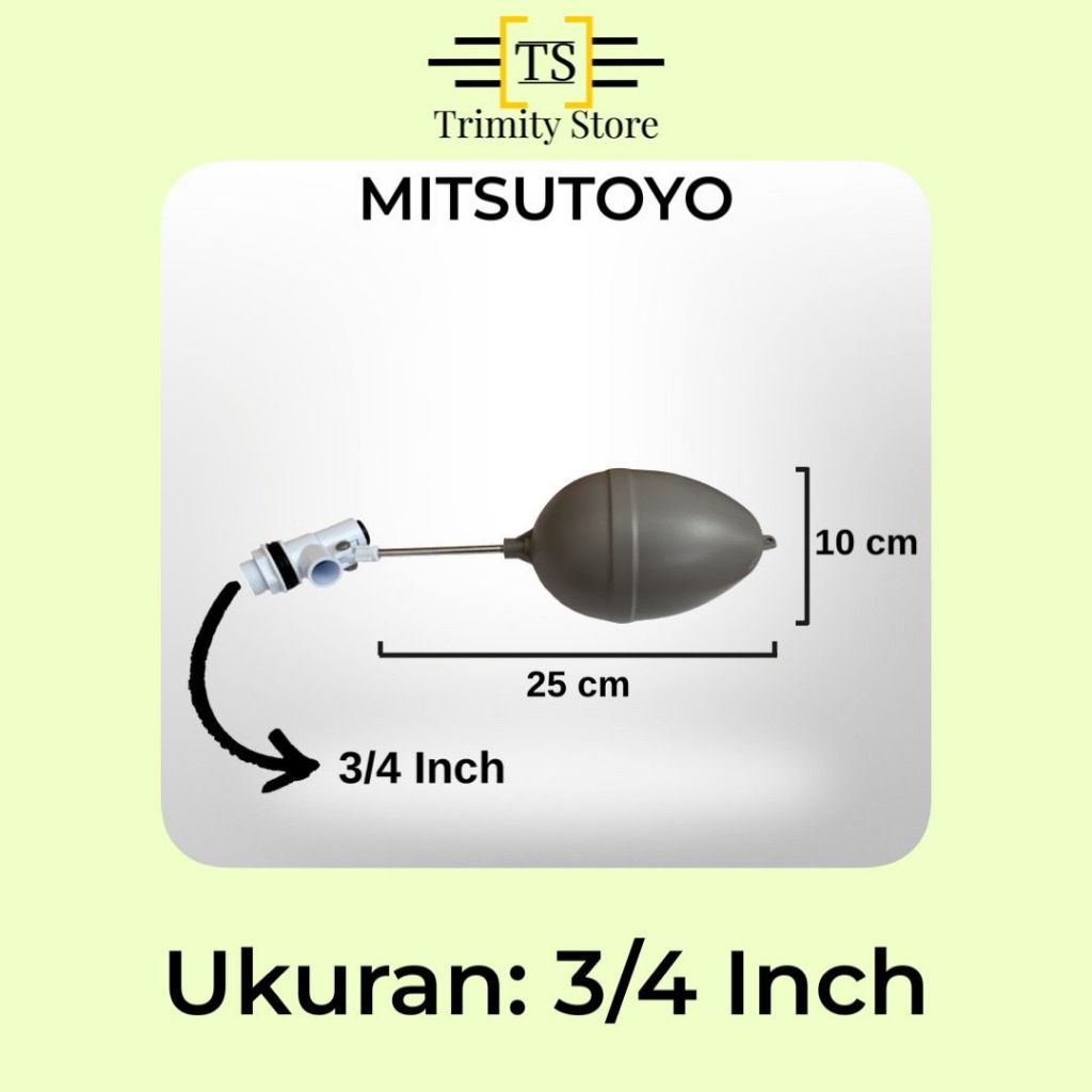 Jual MITSUTOYO Pelampung Air Tandon / Bak Air PVC (Floating Valve ...