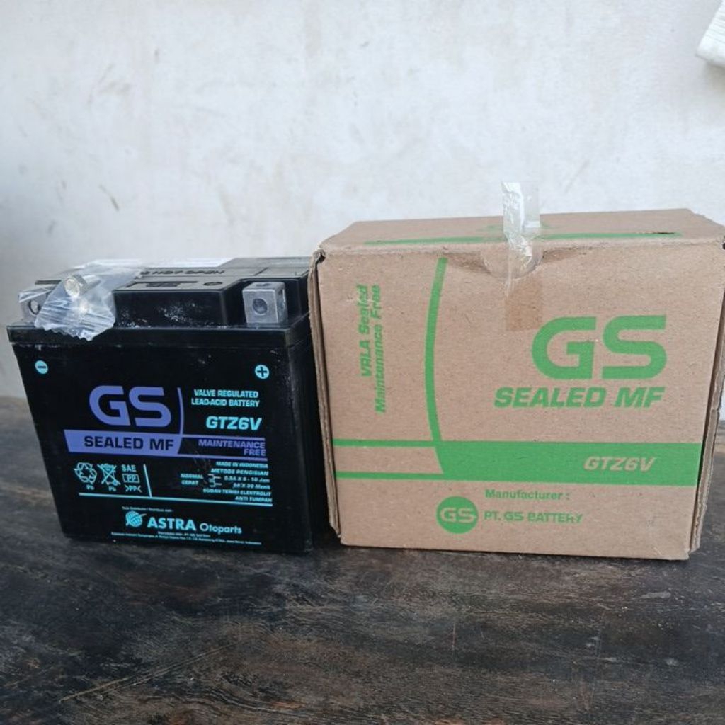 Jual accu GS 6 V. buat motor PCX/ADV/STYLO/BEAT CBS ISS asli honda ...