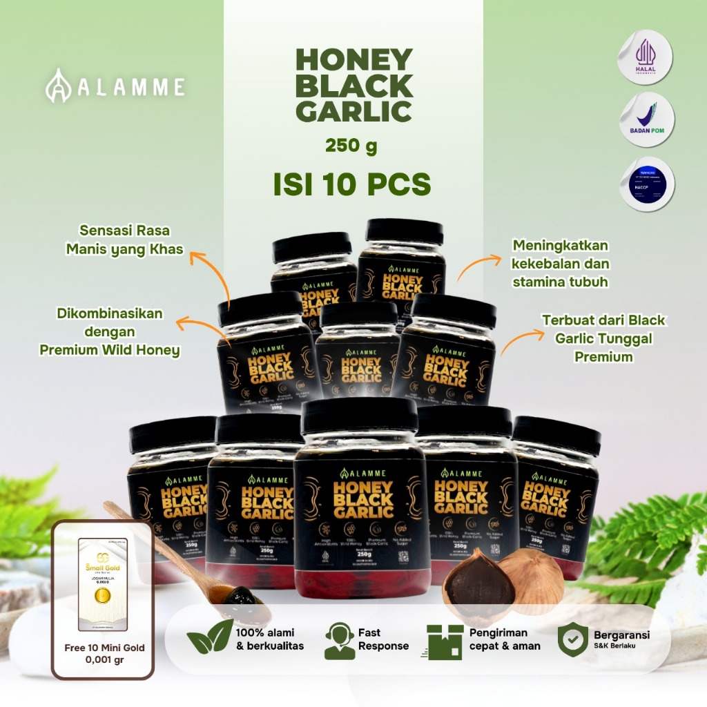 Jual Alamme - Black Garlic Honey PREMIUM Paket reseller 10 pcs x 250 gr ...