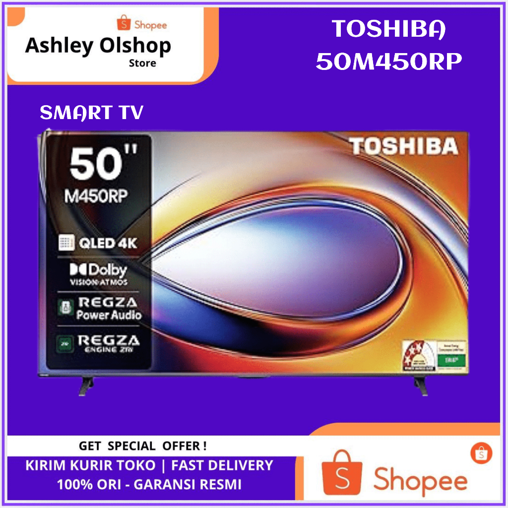 Jual TELEVISI TOSHIBA 50M450RP / 50 M450 RP QLED 4K UHD Smart TV w ...