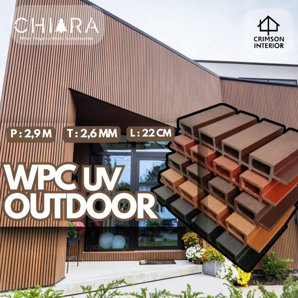 Jual WPC OUTDOOR CLADDING UV | WPC OUTDOOR PAGAR | WALL CLADDING SERIES ...
