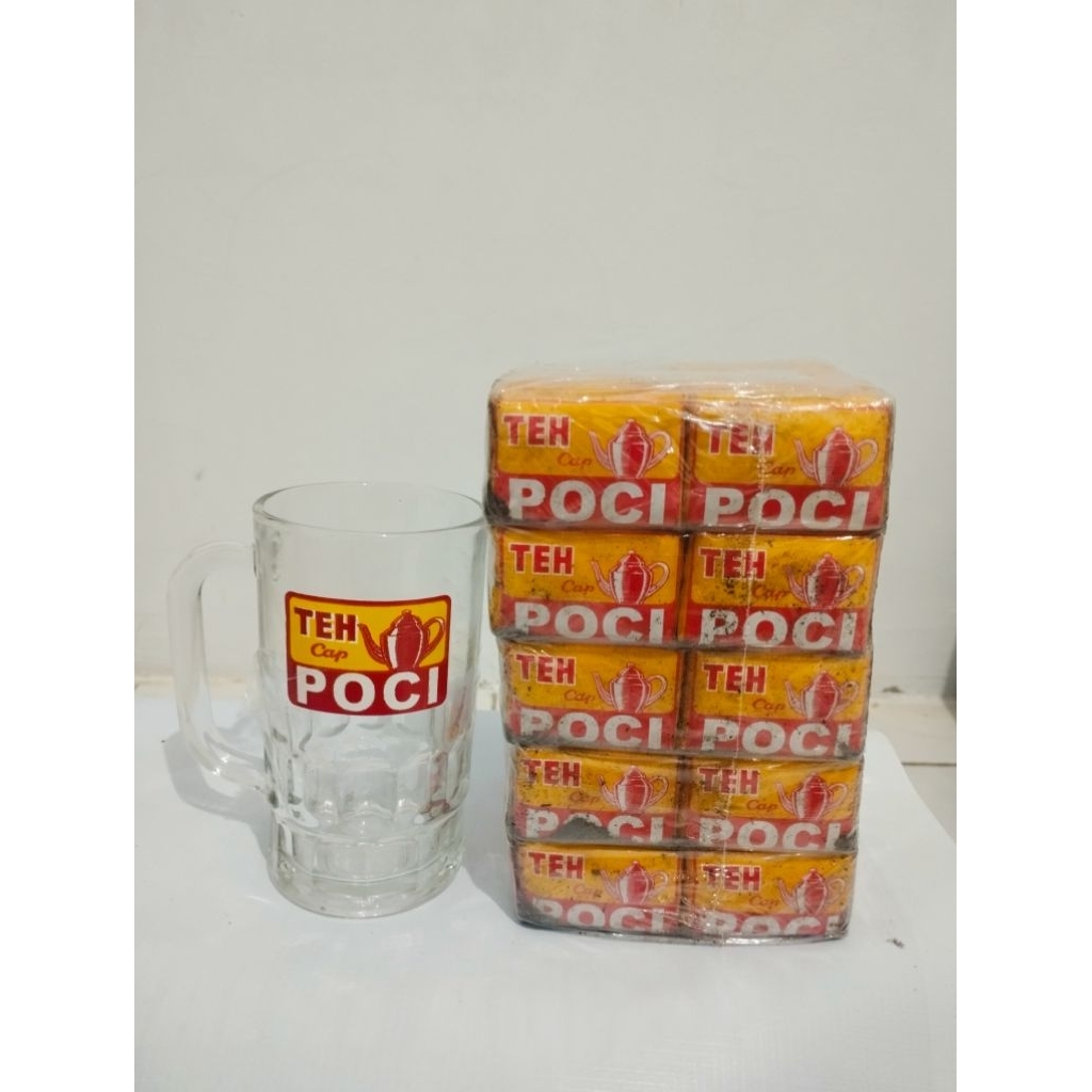 Jual TEH POCI KUNING 1 Slop isi (50pcs) | Bonus Gelas Cantik (Selama ...