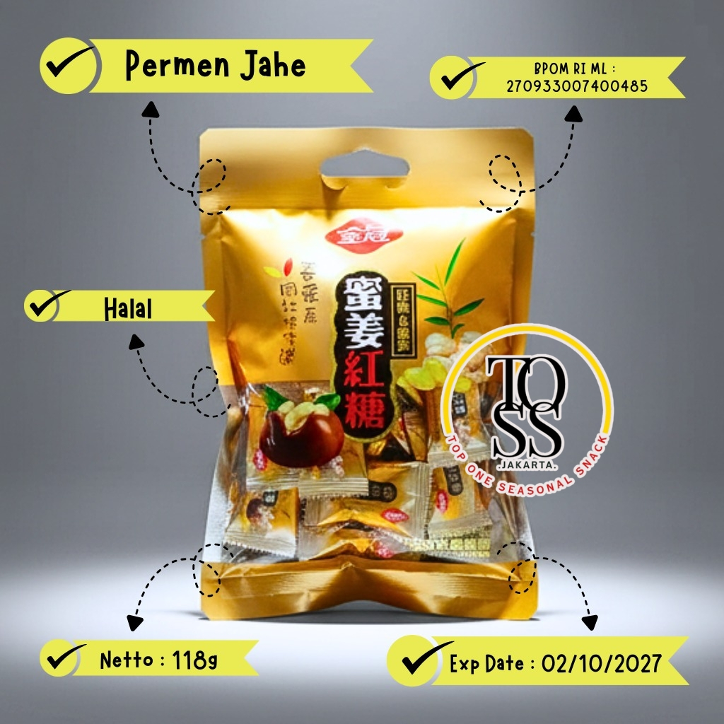 Jual Permen Jahe Madu Merah Premium – Ginger Candy Honey Red Sugar 118 ...