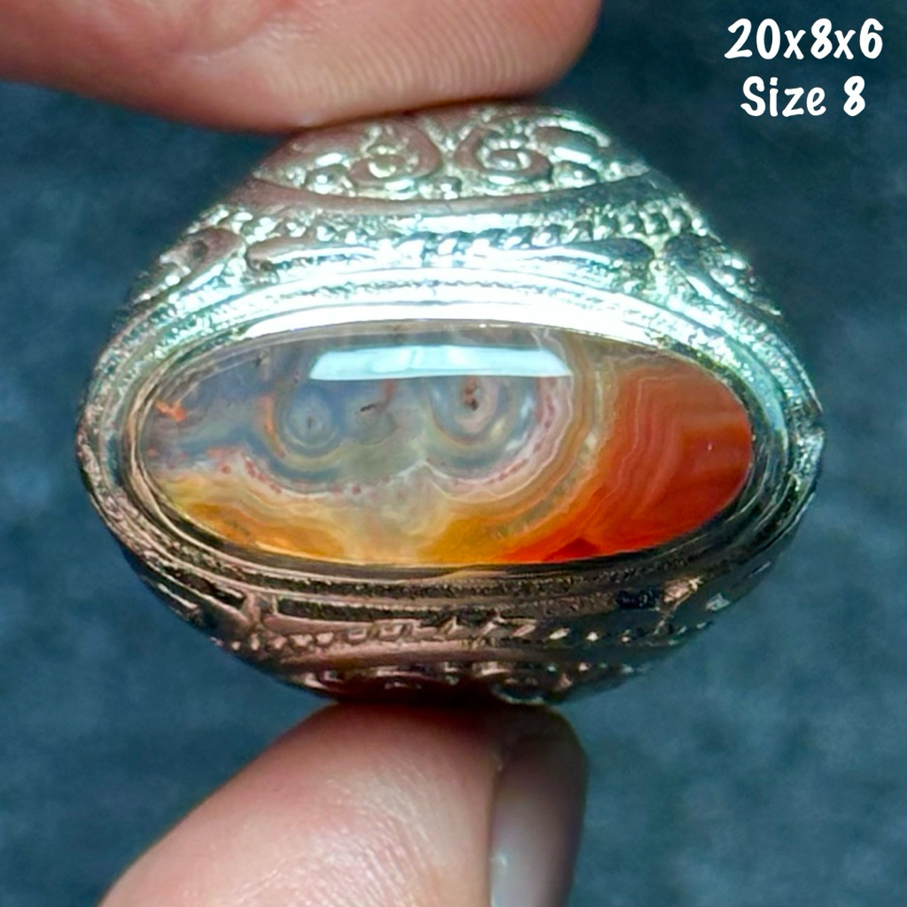 Jual Cincin Batu Akik Natural Baturaja Lafadz Allah 3D Biji Selasih ...