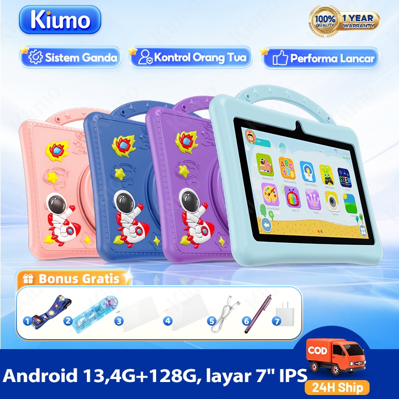 Jual Kiumo Tablet Anak Untuk Belajar Tablet Edukasi Anak Layar 7" IPS ...