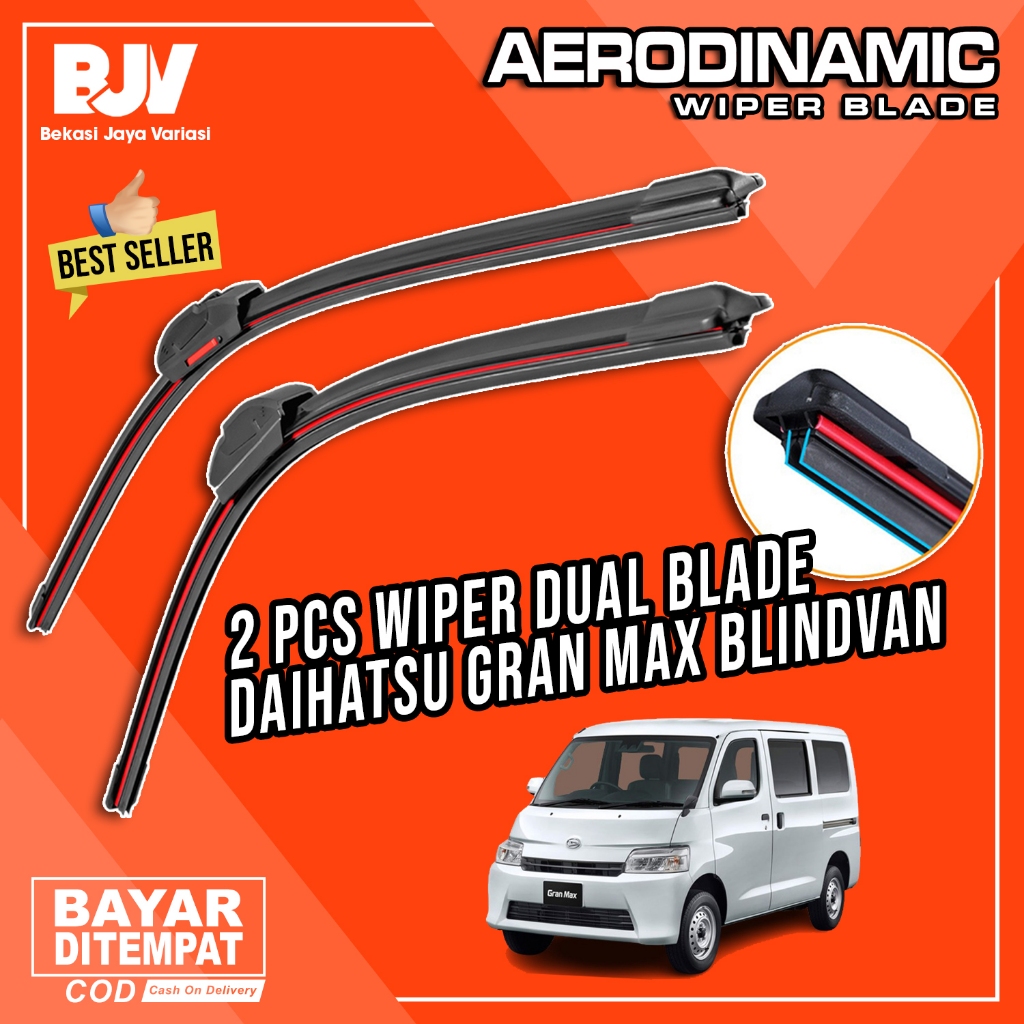 Jual AERODINAMIC Wiper Mobil Dual Blade - Daihatsu Grand Max / Gran Max ...