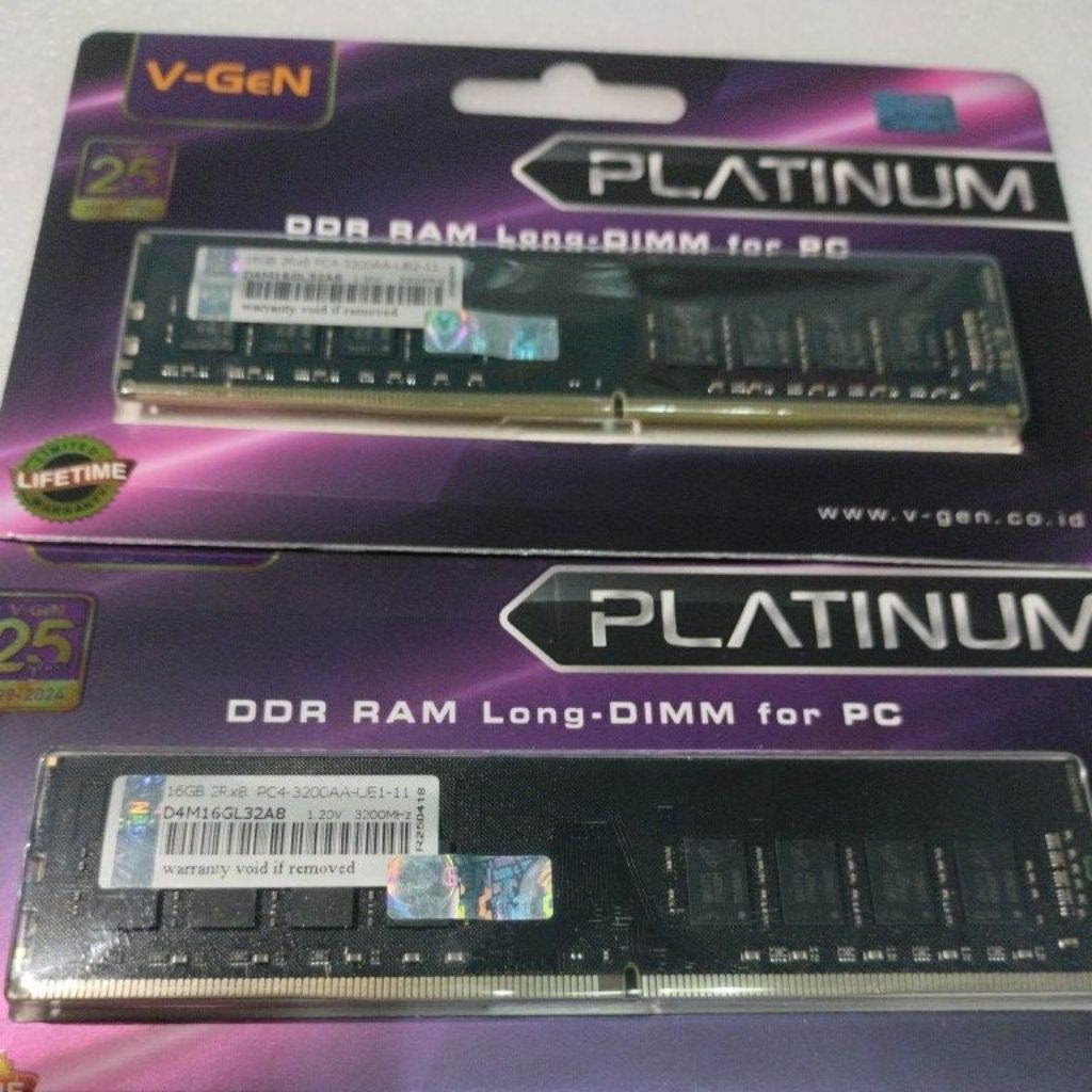 Jual RAM V-GEN DDR4 16GB PC 25000/3200Mhz | Shopee Indonesia