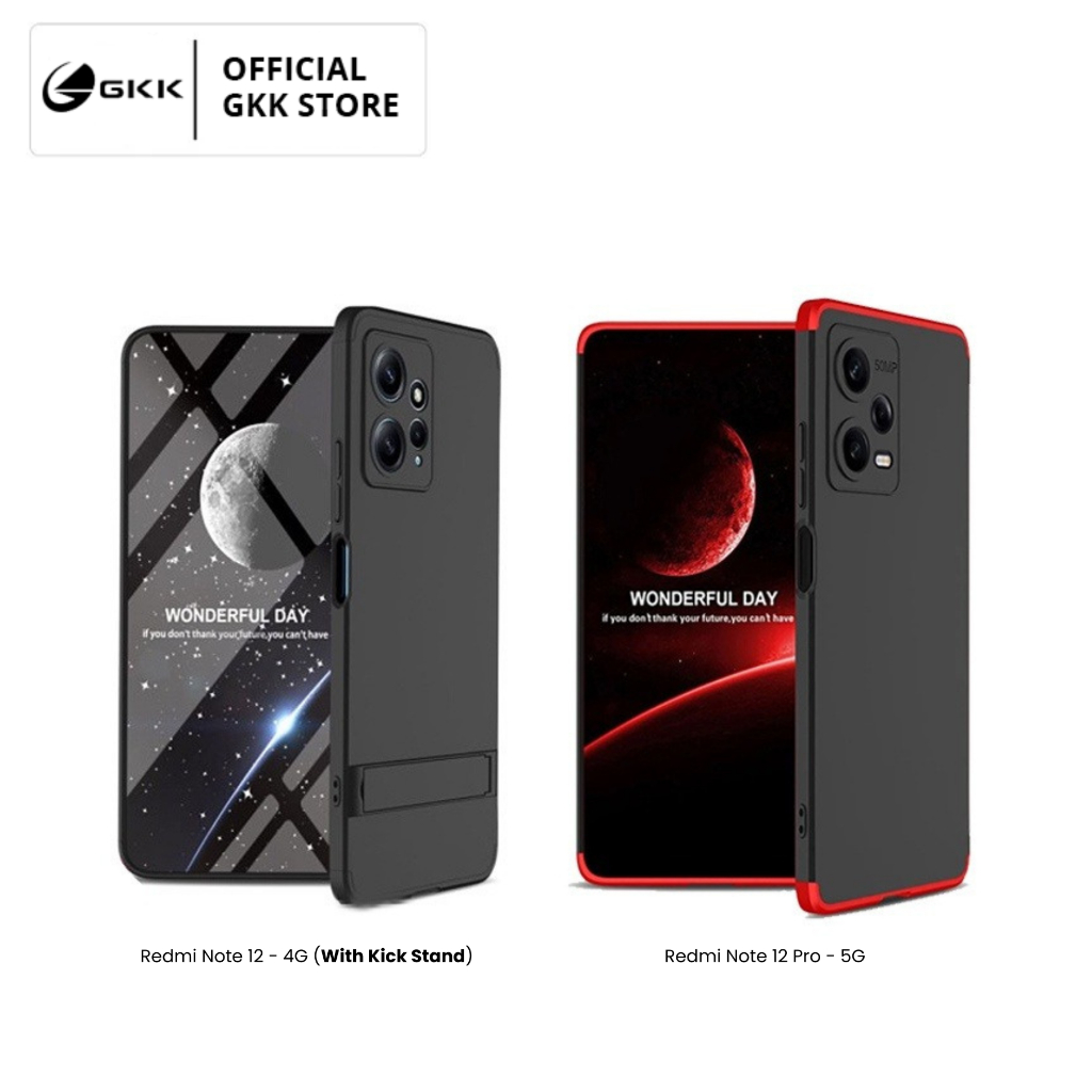 Jual GKK Redmi Note 12 12 PRO 4G 5G Casing Hardcase 360 Bumper Anti ...