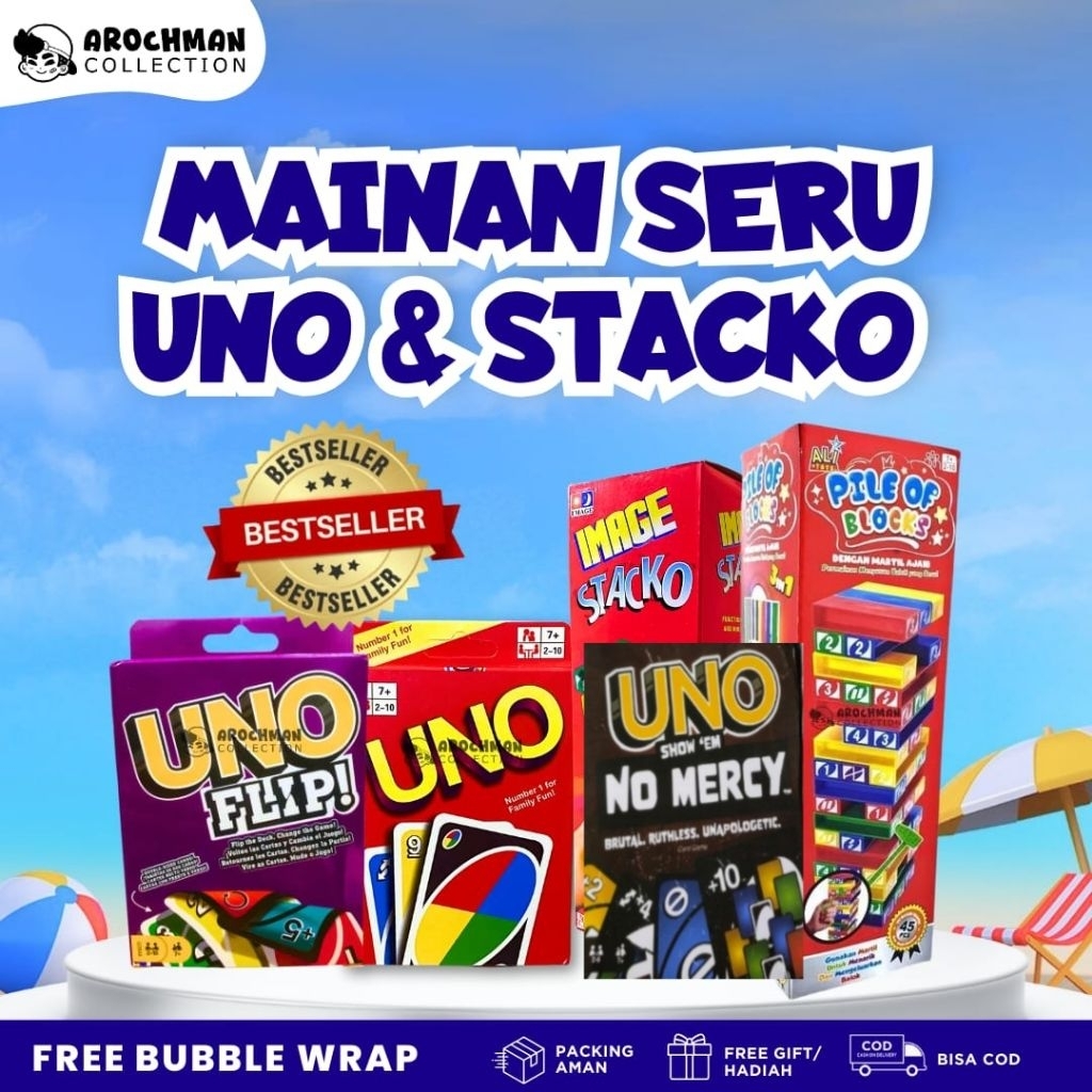 Jual Permainan Kartu Uno dan Stacko | Shopee Indonesia