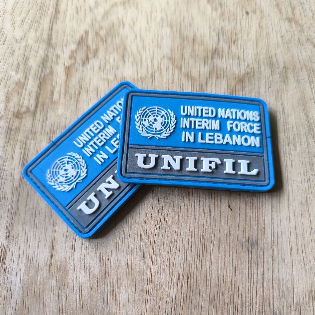 Jual patch rubber logo unifil united nations lebanon - tempelan emblem ...