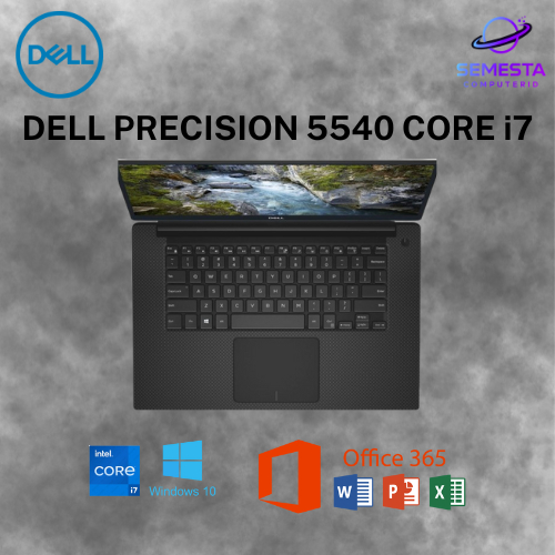Jual Dell Precision 5540 Core i7 Gen 9 RAM 32GB SSD 1TB Quadro T2000 4GB 15 Inch LKE Baru dengan ...