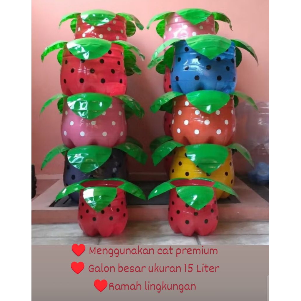 Jual Pot bunga Karakter dari galon Lee mineral 15L | Shopee Indonesia