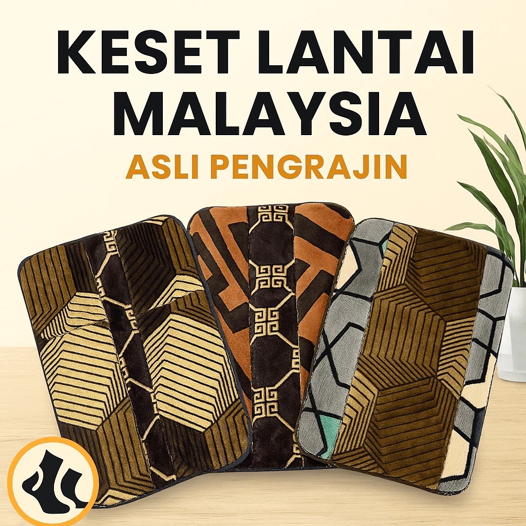 Jual Keset Malaysia Motif Sambung Tebal Anti Slip KESET KAKI MALAYSIA ...