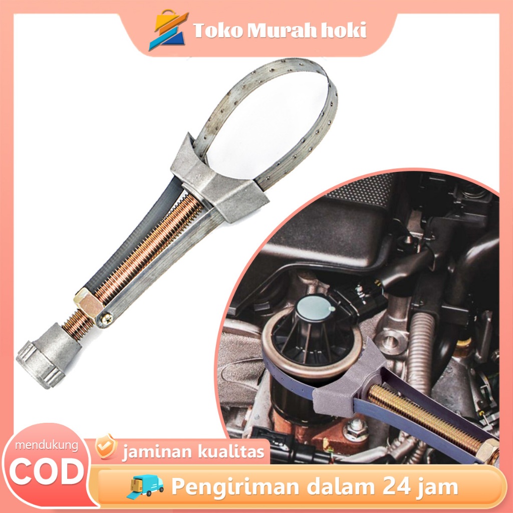 Jual Kunci Oil Filter Adjustable 60-100mm Alat Pembuka Filter Oli Mobil ...