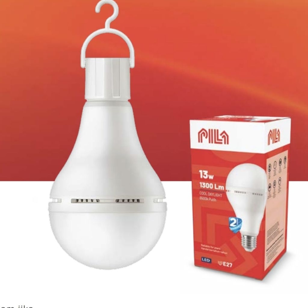Jual Lampu Darurat Emergency PILA LED Rechargeable Bulb E27 8 Watt 13 ...
