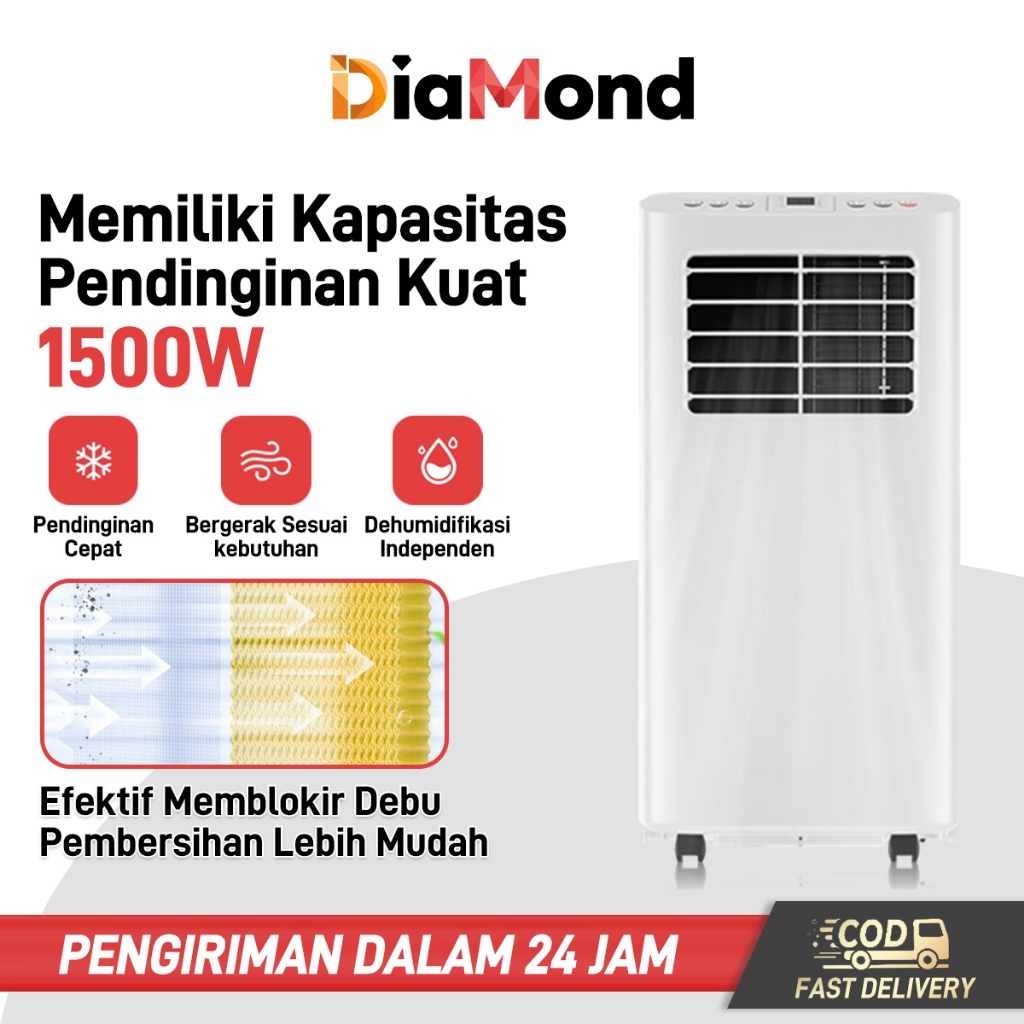 Jual COD Portable Terlaris AC 1/2PK-1PK - Garansi Resmi 1Tahun.Original ...
