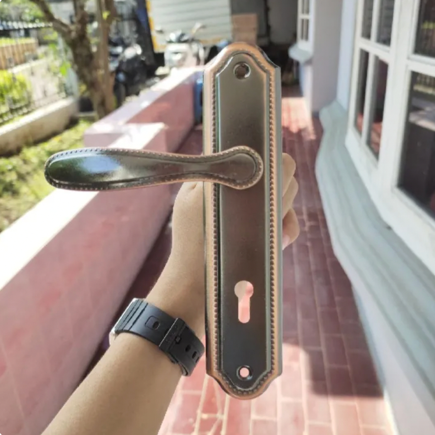 Jual TOP I-Series HANDLE KUNCI PINTU SMALL 688 ANTIK 15CM KOMPLIT SET ...