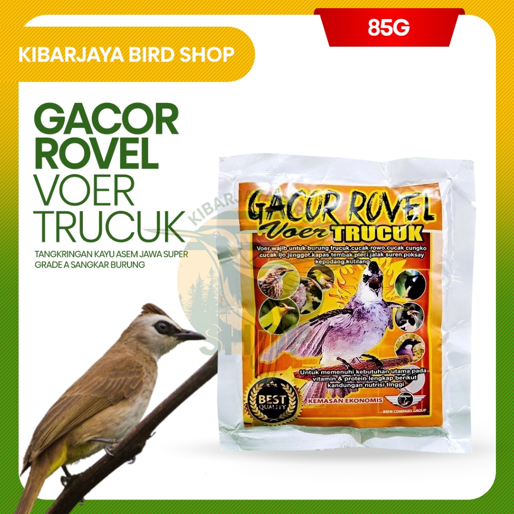 Jual GACOR ROVEL VOER TRUCUK 85G VOER HARIAN VITAMIN LENGKAP TINGGI ...