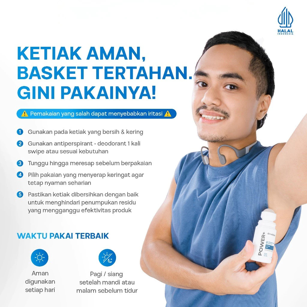 Jual LADY LOOK | DEOXIDE Antiperspirant Deodorant Roll On POWER+ For ...