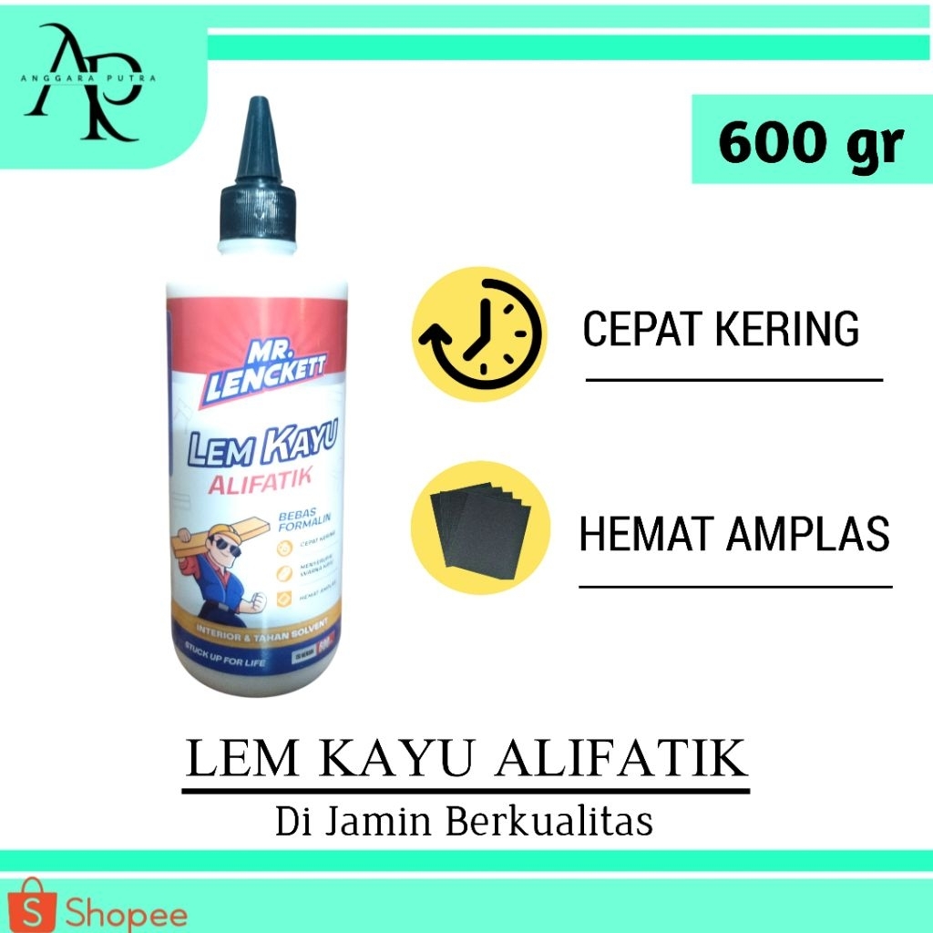 Jual Lem Kayu ALIFATIK MR LENCKET 600gr | Shopee Indonesia