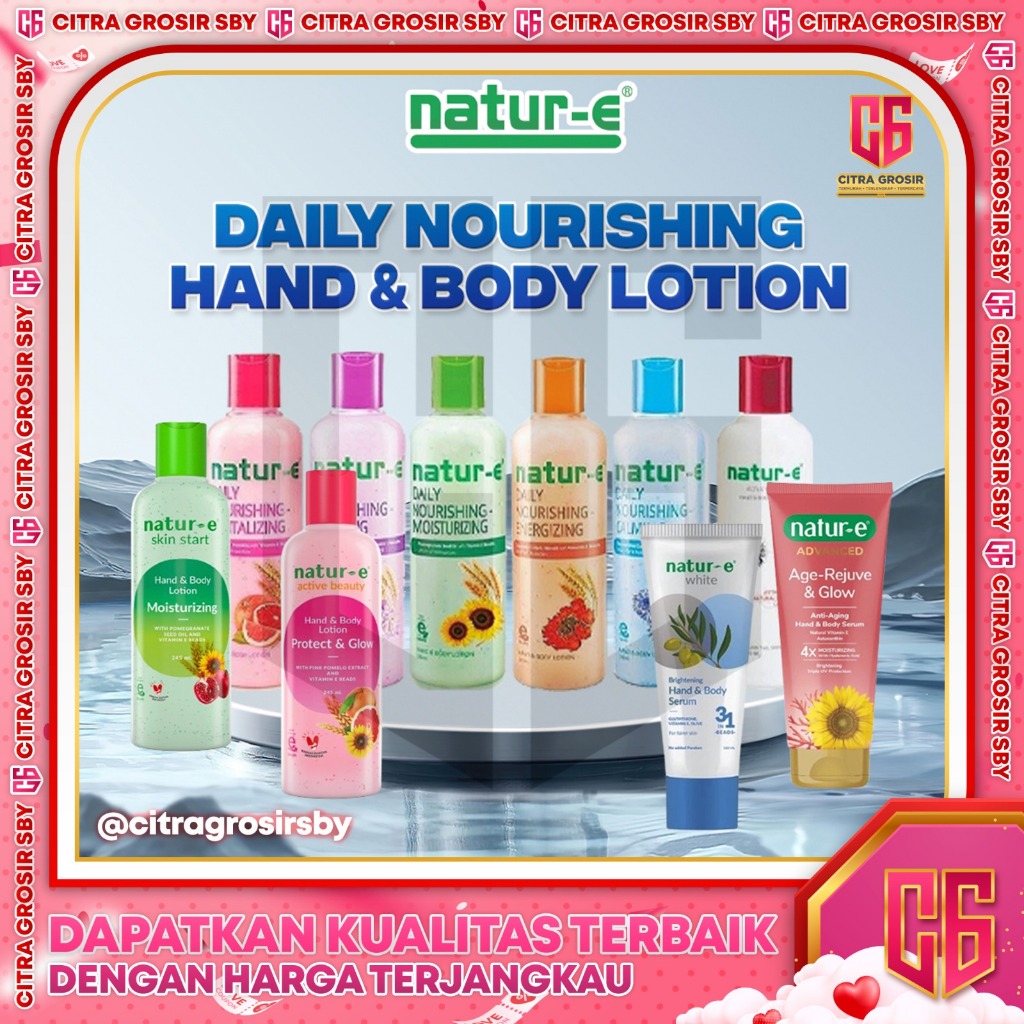 Jual NATUR-E Hand & Body Lotion Series || Natur-e Daily Nourishing ...