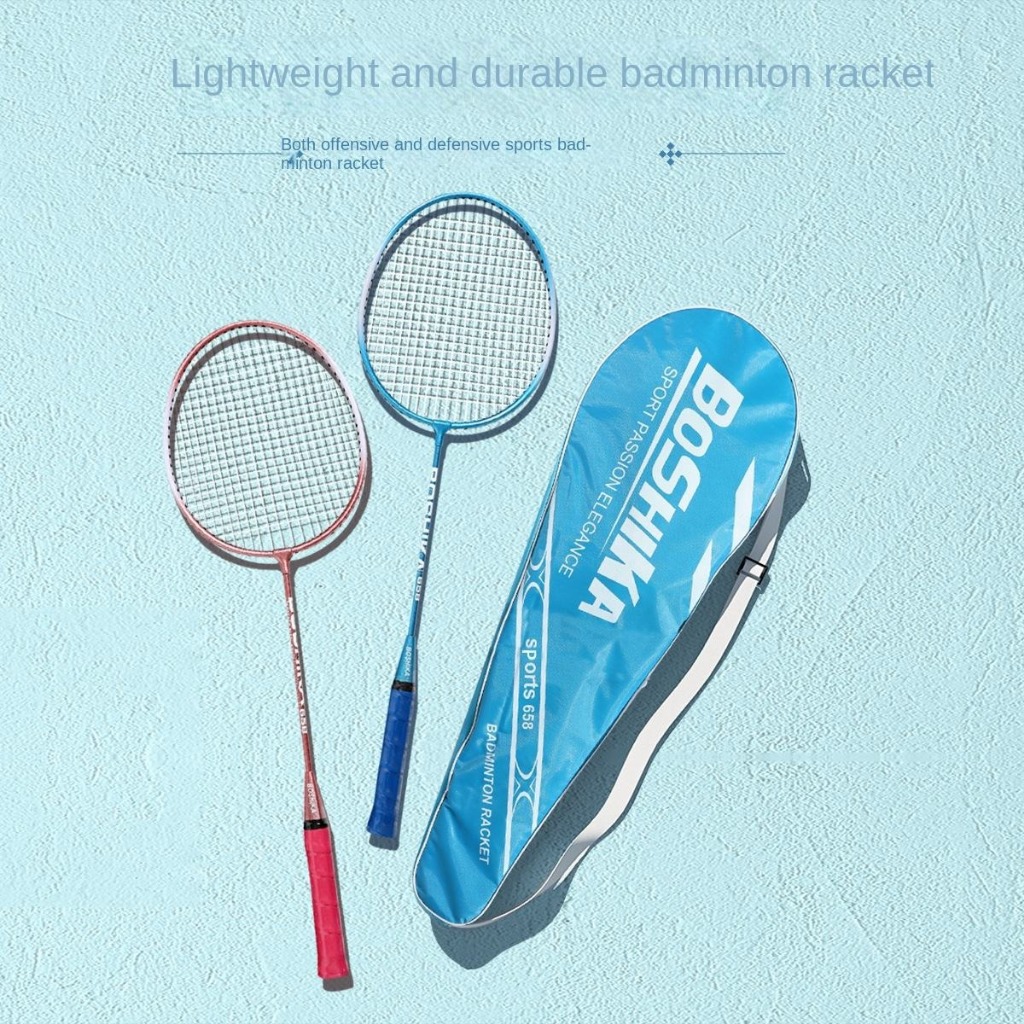 Jual Raket Badminton Bulu Tangkis Isi 2 Raket + Free Bag Full Aluminium ...