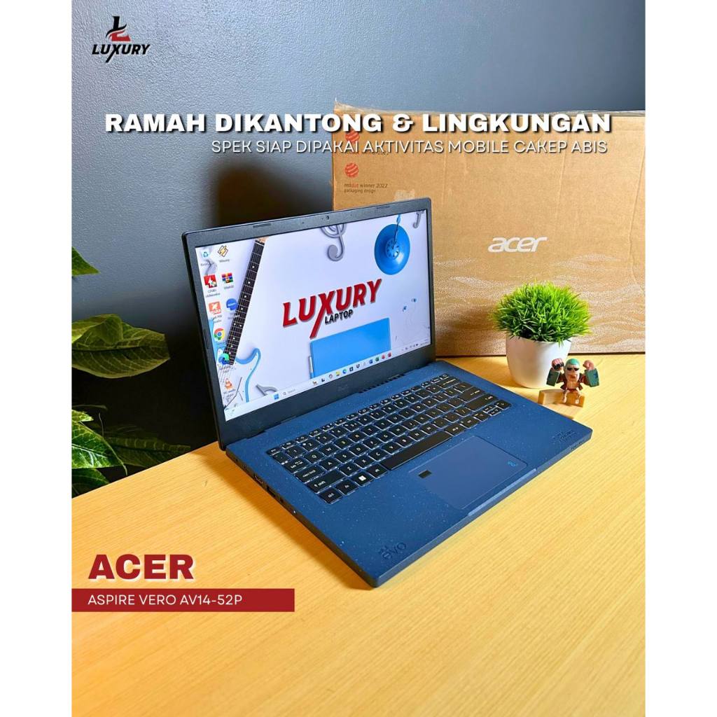 Jual LAPTOP ACER ASPIRE VERO AV14-52P SLIM 13TH GEN CORE I5 SSD RAM ...