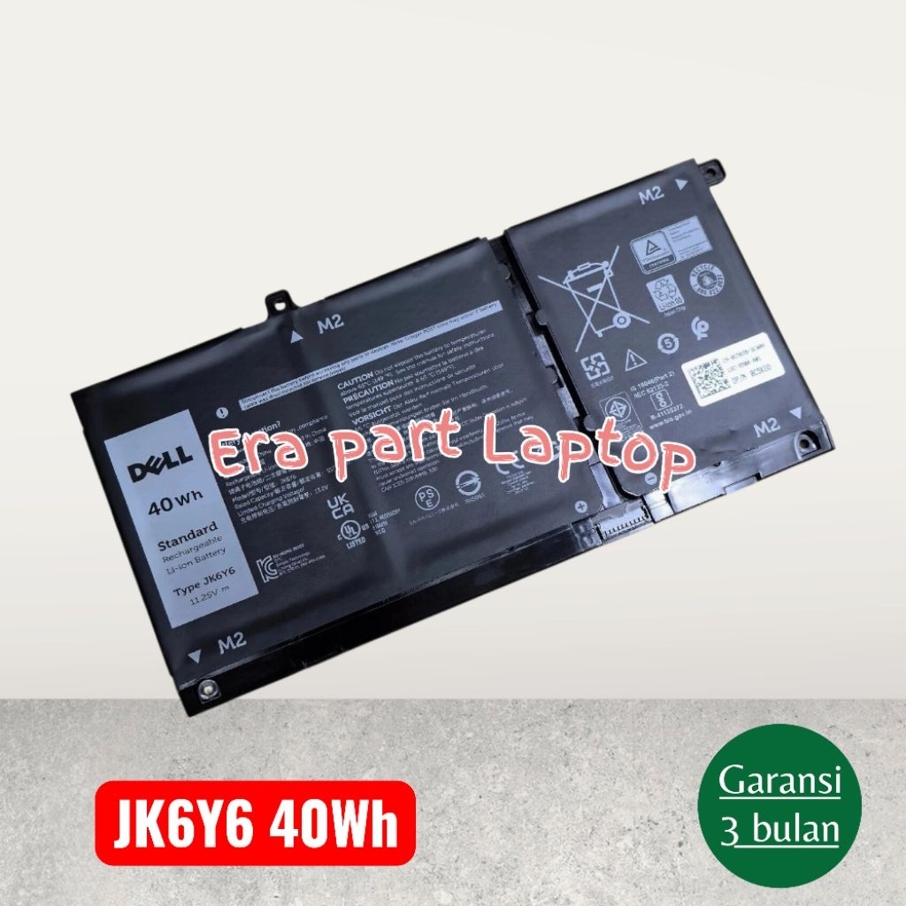 Jual Battery Baterai Dell Inspiron 5300 5301 5401 5402 5408 5409 5501 ...