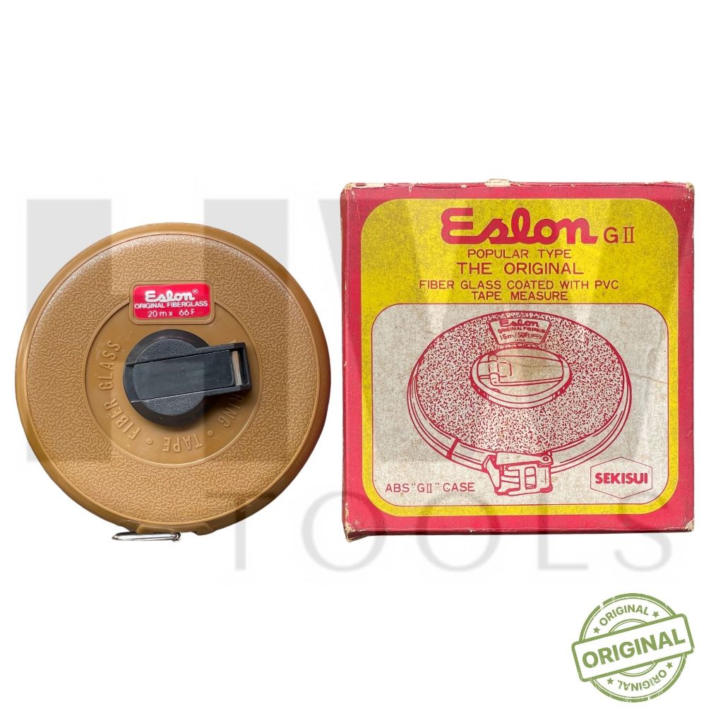 Jual Eslon Meteran Fiberglass 20 Meter GII Case Roll Meter 20m Tape ...