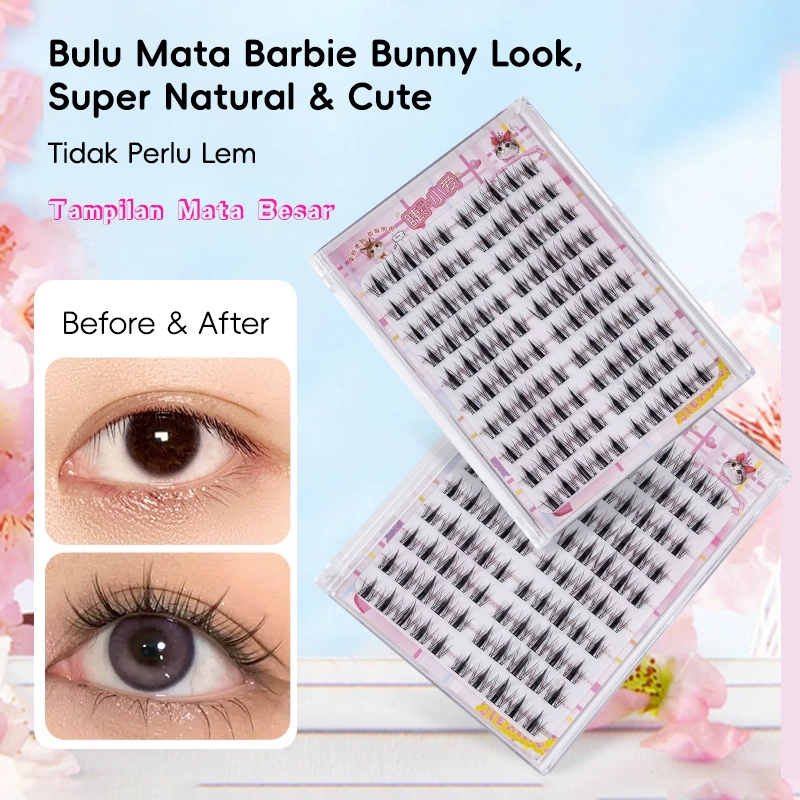 Jual Bulu Mata Barbie Bunny Tanpa Lem, Self-Adhesive, Natural & Lentik ...