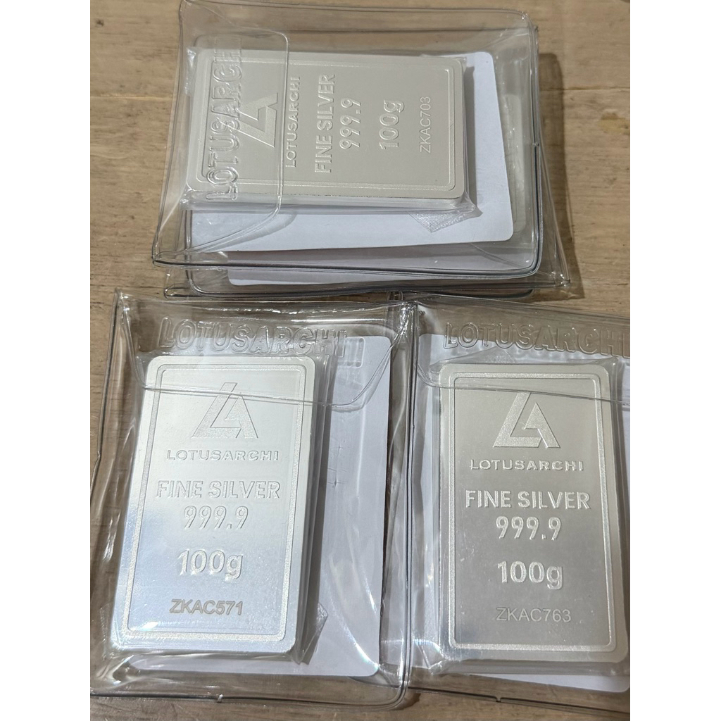 Jual READY STOCK Logam Mulia LM Perak Silver Lotus Archi 100gr Toko mas ...