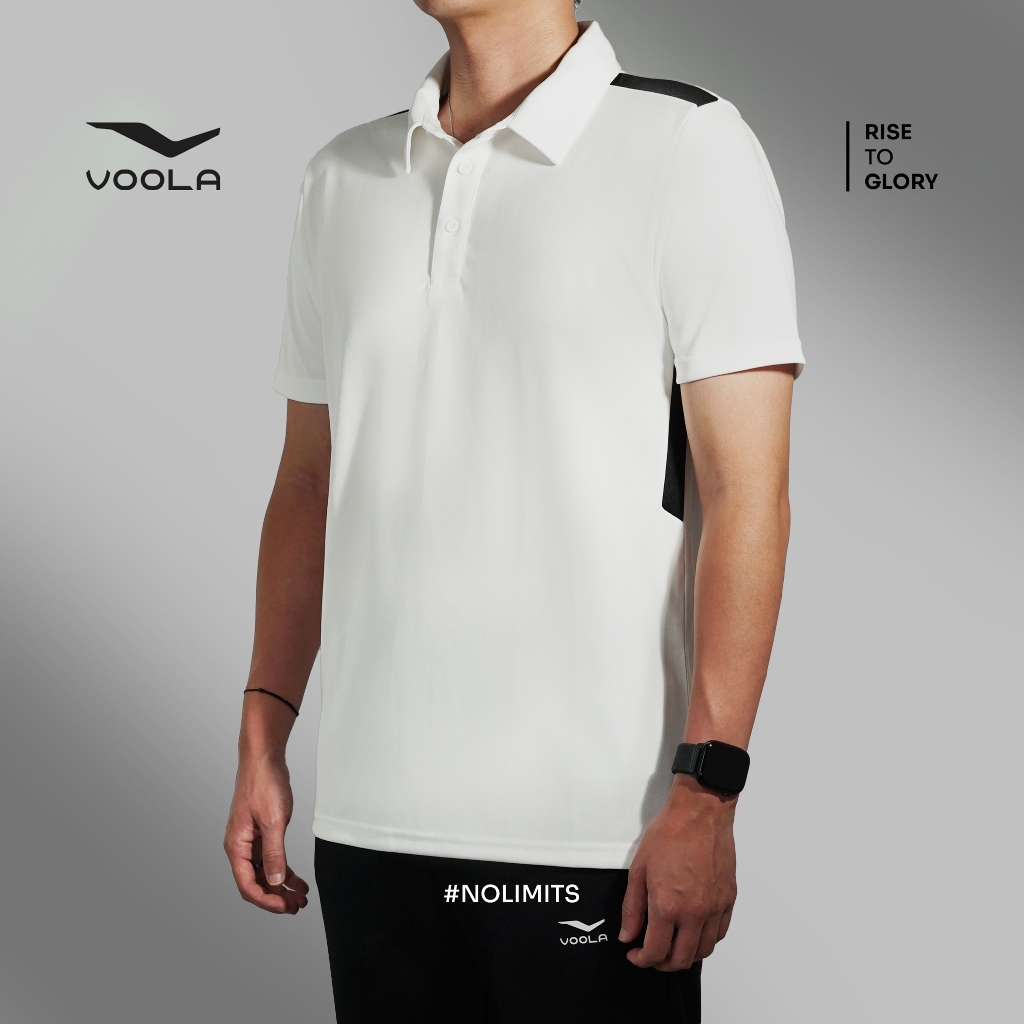 Jual Voola Baju Polo Shirt Sport Style Mirae White Unisex S - 3XL ...