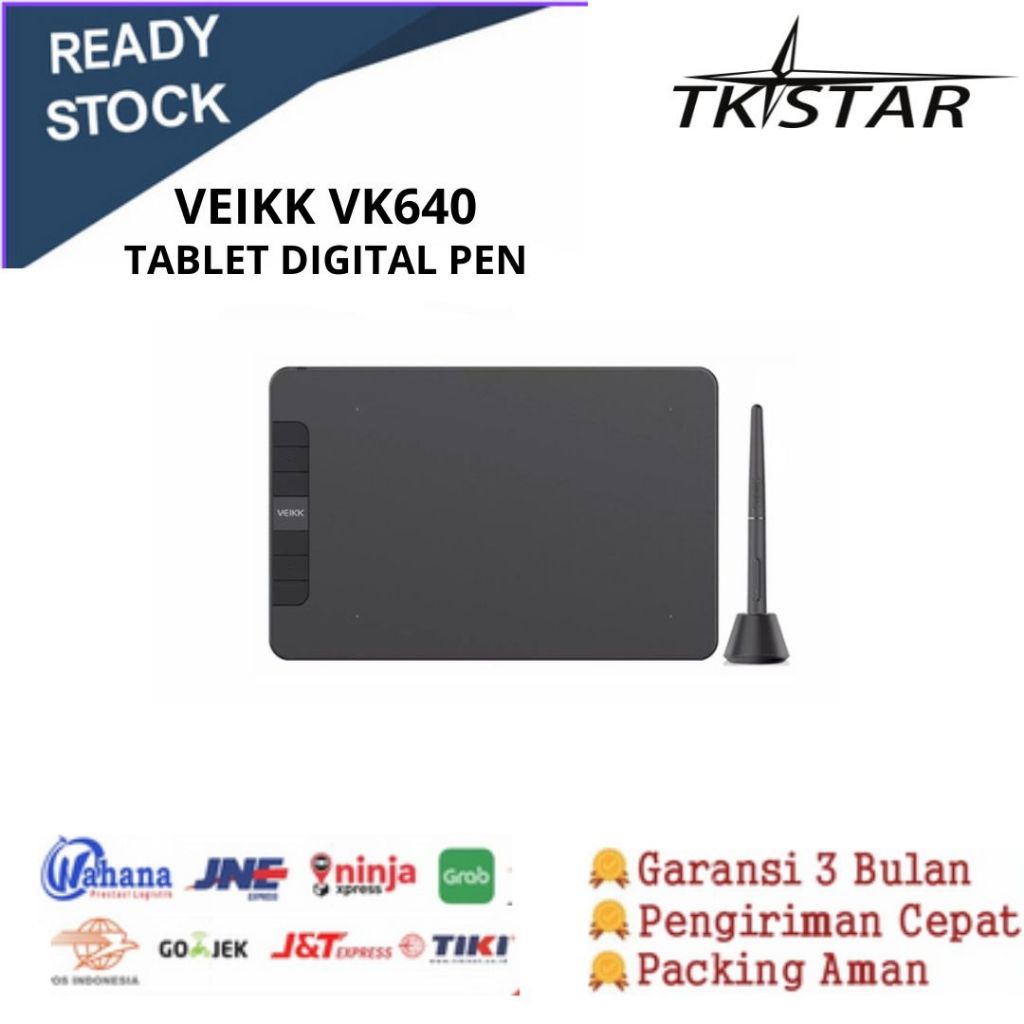 Jual VEIKK VK640 VK 640 Digital Graphic Drawing Pen Tablet 6x4 inch ...