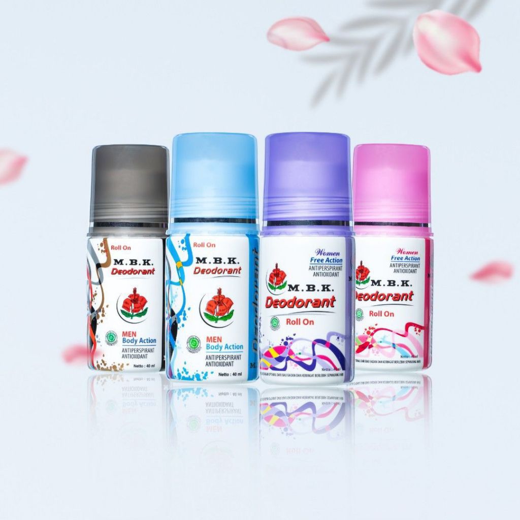 Jual MBK Roll On Deodoran Antiprespirant Pria dan Wanita 40g | Shopee ...