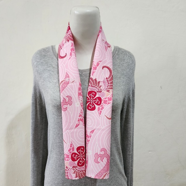 Jual Ellena Syal batik Merah Muda Pink unisex Khas Indonesia S35 ...