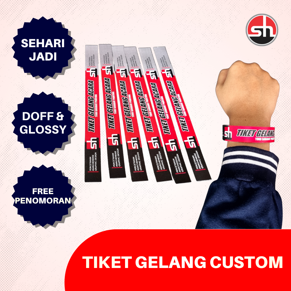 Jual Cetak Gelang Tiket Custom Event Indoor Outdoor Acara Wahana Kpop ...