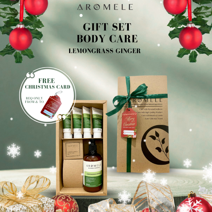 Jual [AROMELE SPECIAL CHRISTMAS] Lemongrass Ginger - Gift Set Body Care ...